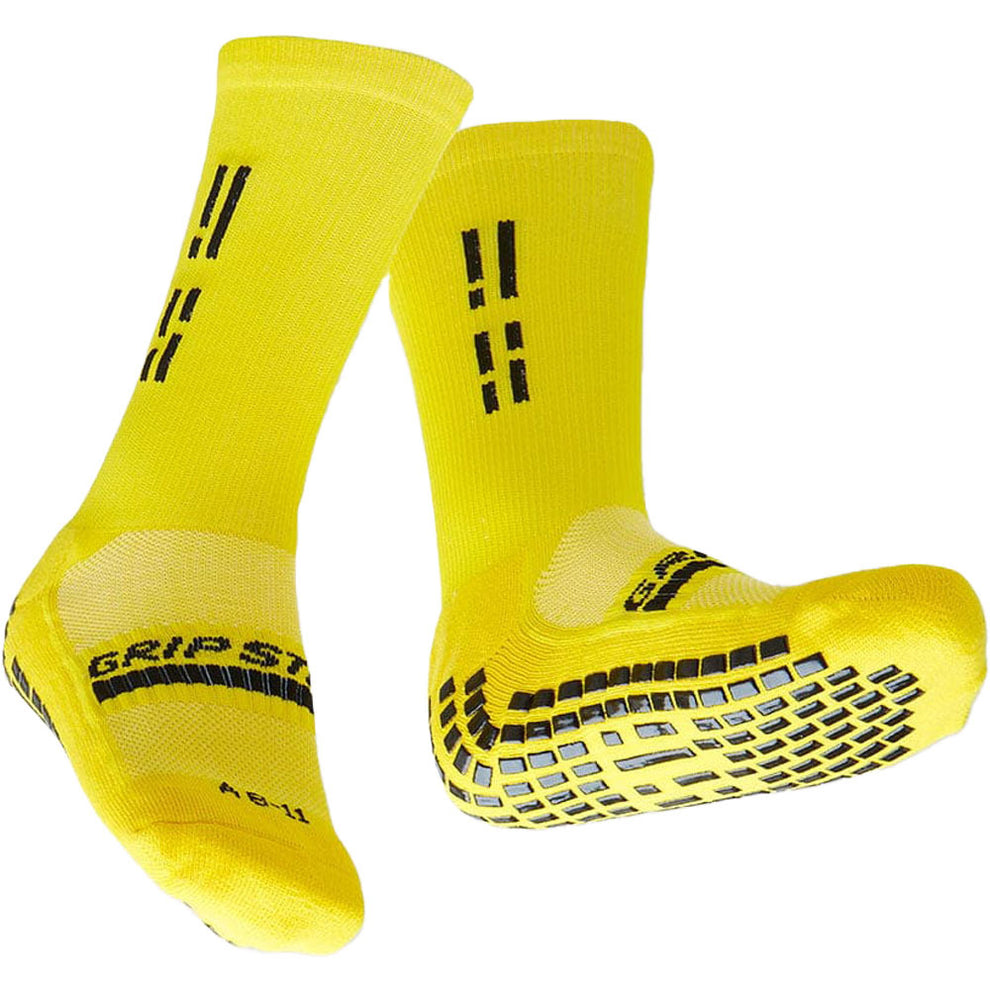 GRIP STAR YELLOW CREW SOCK - Comfort & Style | Oztagger Australia